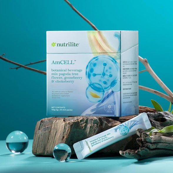 Nutrilite AmCELL™ Botanical Beverage Mix Pagoda Tree Flower, Gooseberry ...