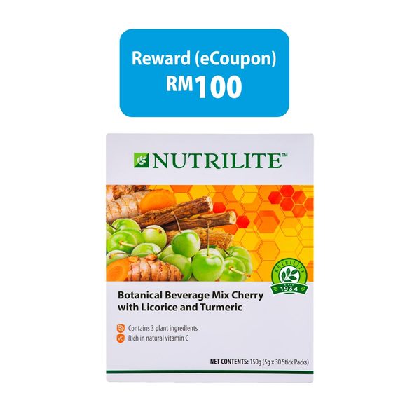 Nutrilite Botanical Beverage Mix Cherry With Licorice & Turmeric ...